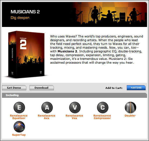 Waves、「Musicians 2 Bundle」を約4,800円で販売中 - ICON