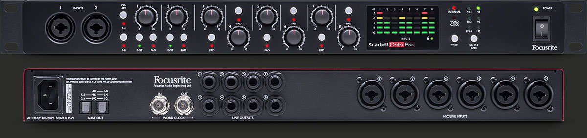 NAMM 2017: Focusrite、新製品「Scarlett OctoPre／Scarlett OctoPre Dynamic」を発表 ...