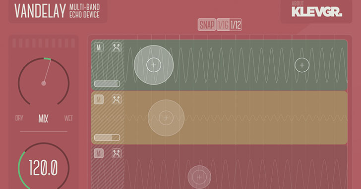 スウェーデン発、ピッチ・モジュレーション機能を搭載したマルチバンド・ディレイ・プラグイン、Klevgränd「Vandelay」が無償配布開始 ...