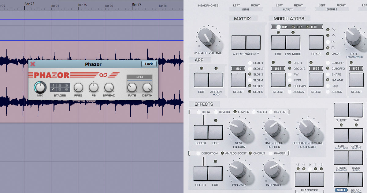 Access Virusのフェイザー・エフェクトを忠実にモデリングしたプラグイン、Adam Szabo「Phazor」が64bit対応 ...