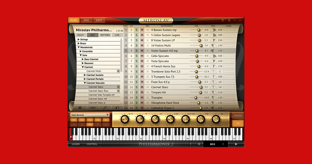 IK Multimediaの定番オーケストラ音源、Miroslav Philharmonik 2（クロスグレード版）が約76％OFFの ...