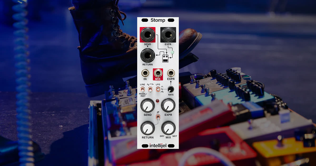 Intellijel、ストンプをモジュラーに組み入れるためのIFモジュール「Stomp」を発売…… サチュレーターやLFOも内蔵 - ICON